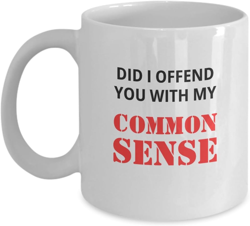 Amazon.com: Did I offend you with my common sense mug, novelty coffee ...