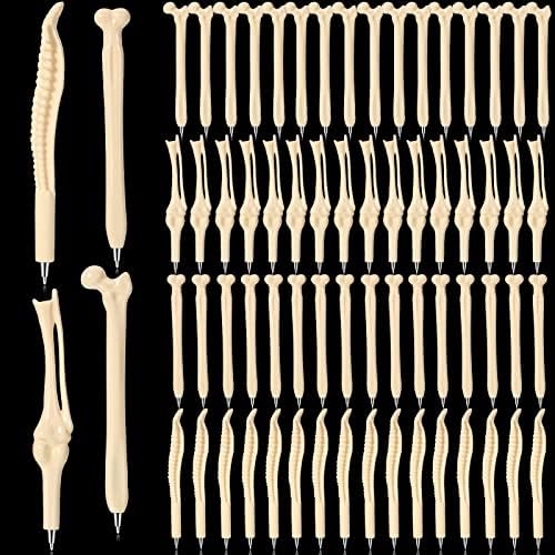 Amazon.com : 100 Pcs Bone Pens Bulk Skeleton Finger Ballpoint Pen ...