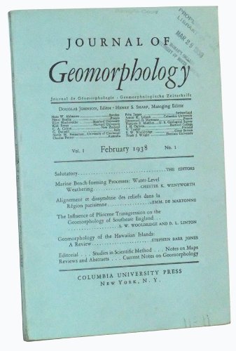 Journal of Geomorphology; Journal de Géomorphologie; Geomorphologische ...