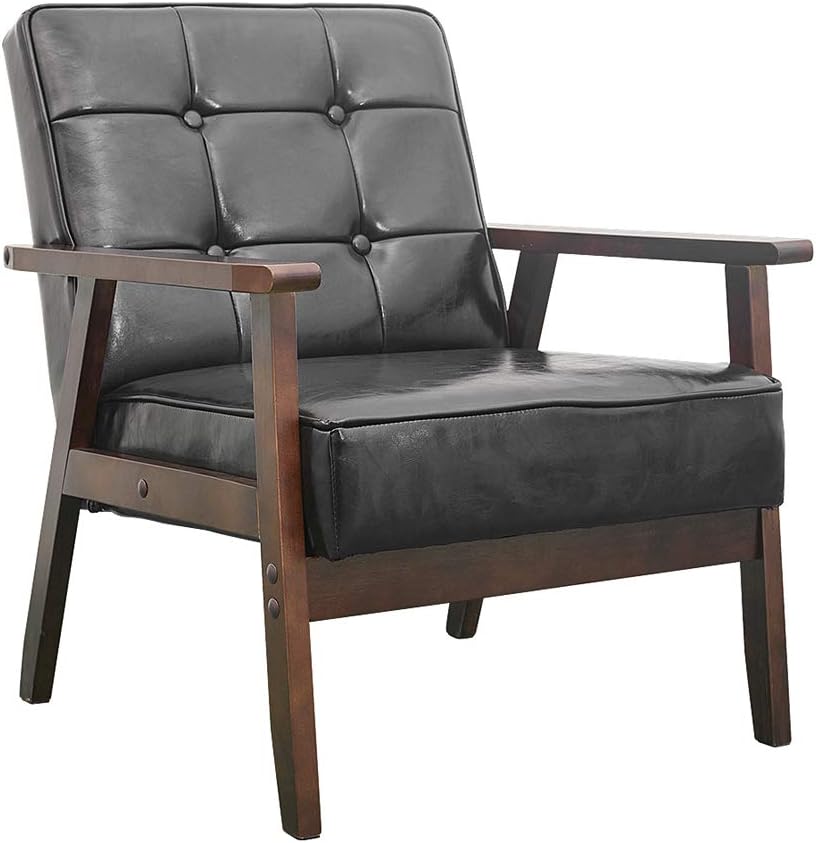 Amazon.com: Living Room Chair Mid-Centry Modern Accent Single Arm Chair ...