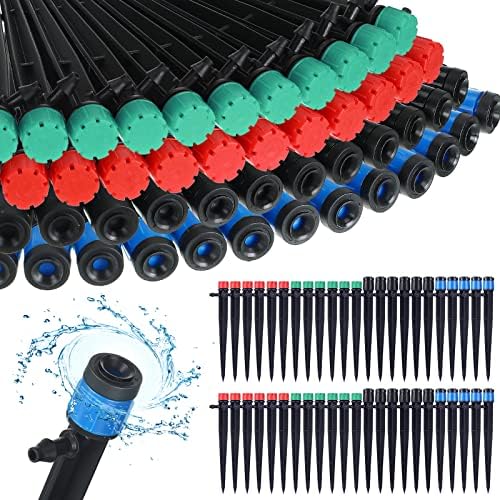 Amazon.com : Macarrie 300 Pcs 5.2 Inch Drip Emitters Fan Drip Emitters ...