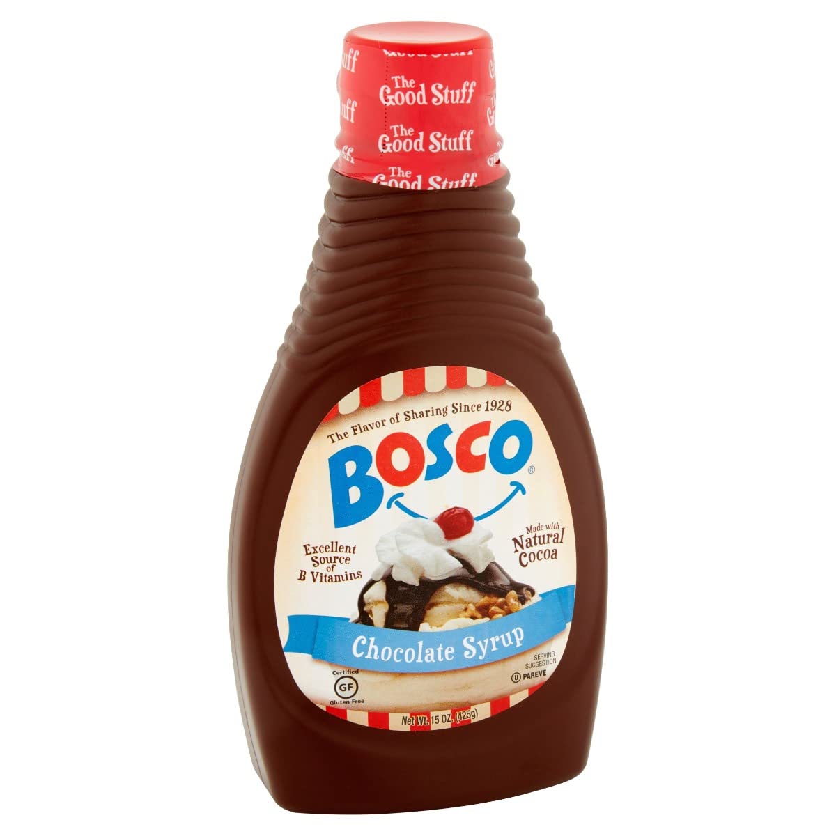 Amazon.com : Bosco Syrup, Chocolate, 15 Ounce : Grocery & Gourmet Food