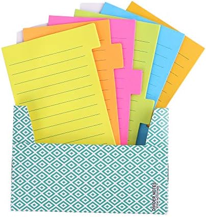 Eagle Divider Sticky Notes, Self-Stick Lined Note Tabs, Bookmark Index ...
