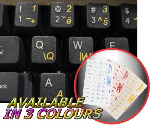 Amazon.com: CZECH ON TRANSPARENT BACKGROUND KEYBOARD STICKERS WITH ...