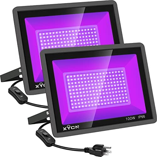 100W LED UV Black Light, Powerful UV Spotlight, IP66, 395nm UV Lamp for ...