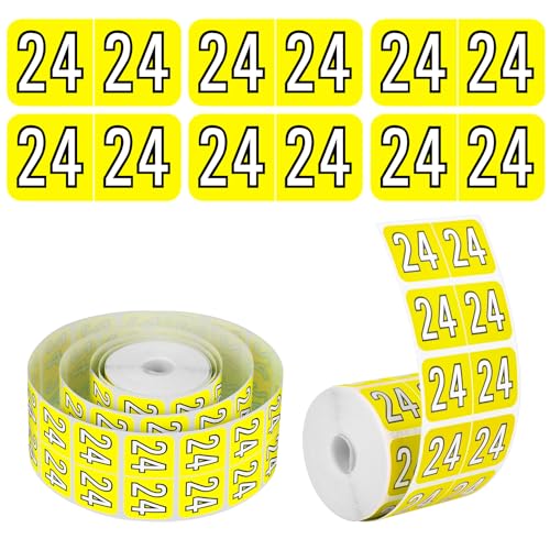 Snapklik.com : 600Pcs 2024 Year Stickers 2024 Numbers Label Stickers ...