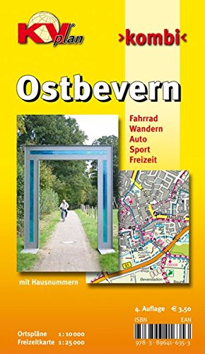 Ostbevern 1 : 10 000: Gemeindeplan mit Freizeitkarte 1 : 25.000 ...