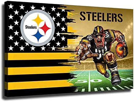 Amazon.com: Pittsburgh City Sports Steelers Football Poster American ...