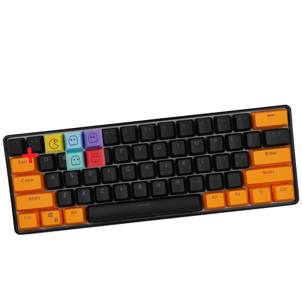 5pcs R4 Pac Man Keycap And 61 Keycaps Set 60 | Desertcart Japan