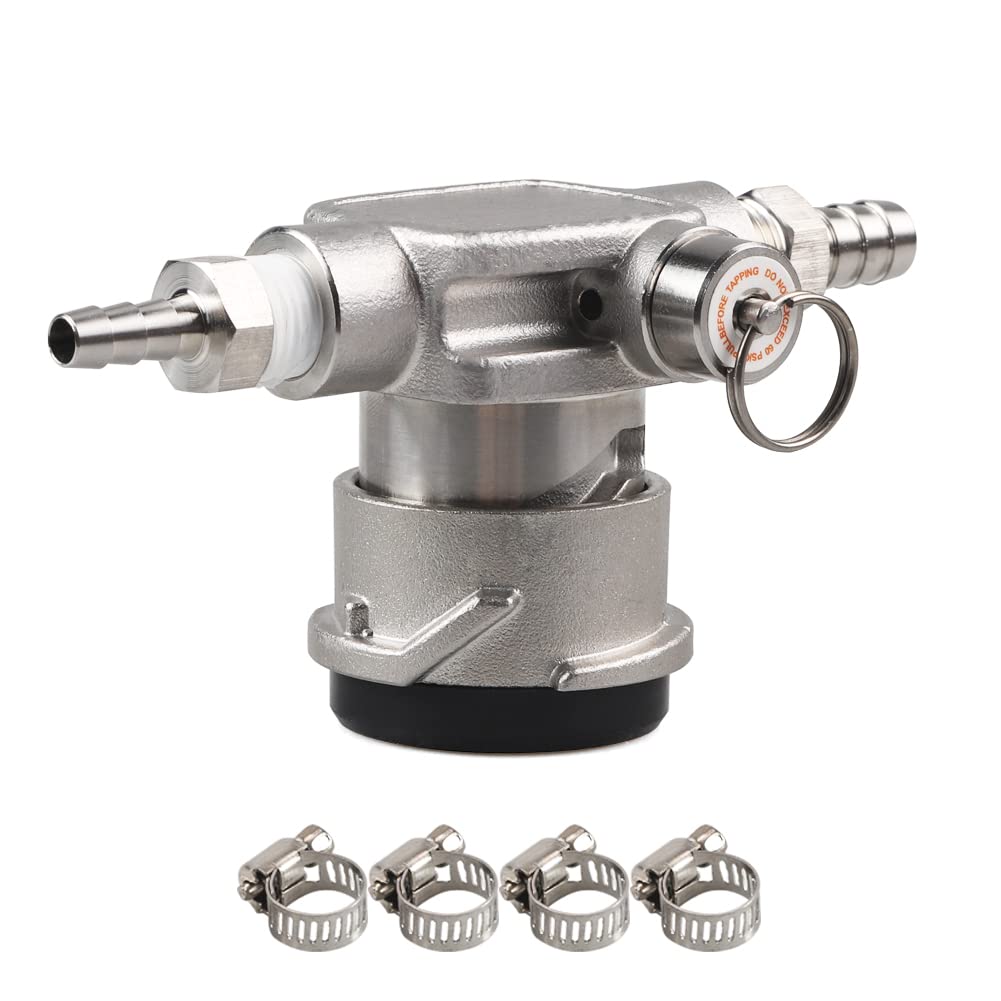 Buy Low Profile Keg Coupler Space-saving Stainless Steel D System 1/4 ...