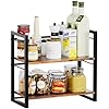 Amazon.com: ART-GIFTREE Spice Rack Kitchen Countertop Organizer, Wood ...