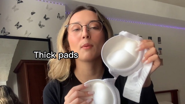 Watch Plunge Push Up Bra with Clear Straps on Amazon Live