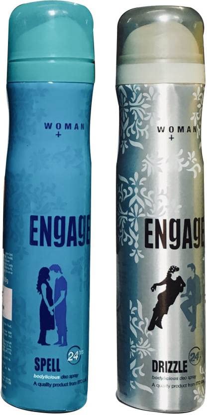 Buy Engage 1 SPELL 1 DRIZZLE (PACK OF 2) Deodorant Spray - For Women ...