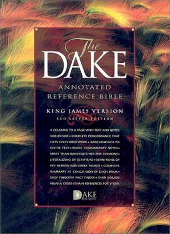 The Dake Annotated Reference Bible: King James Version: Finis Jennings ...