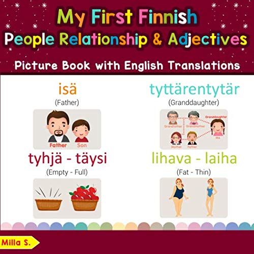 My First Finnish People, Relationships & Adjectives Picture Book with ...
