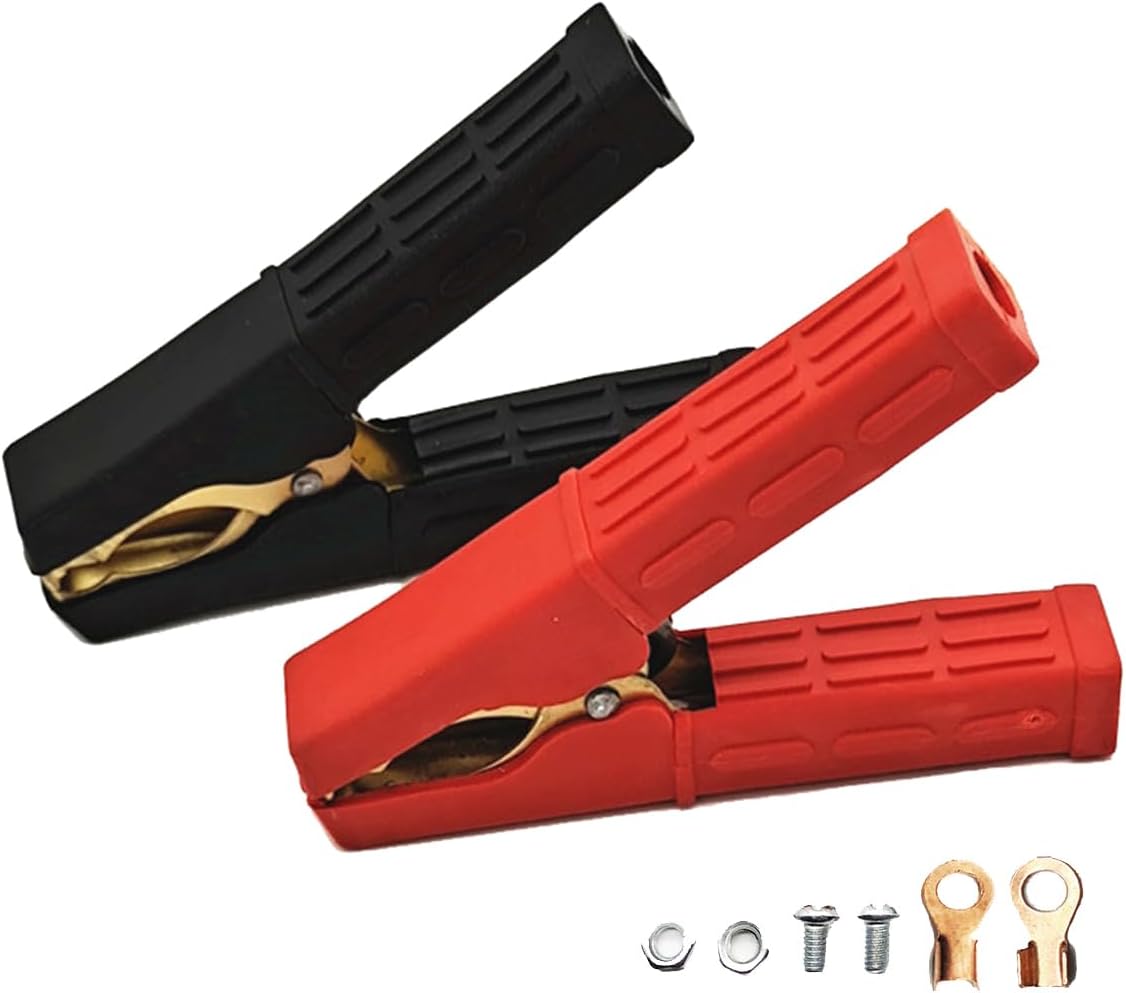 Amazon.com: SCITOO 2 PCS Insulated Alligator Clips 50A Pure Copper ...