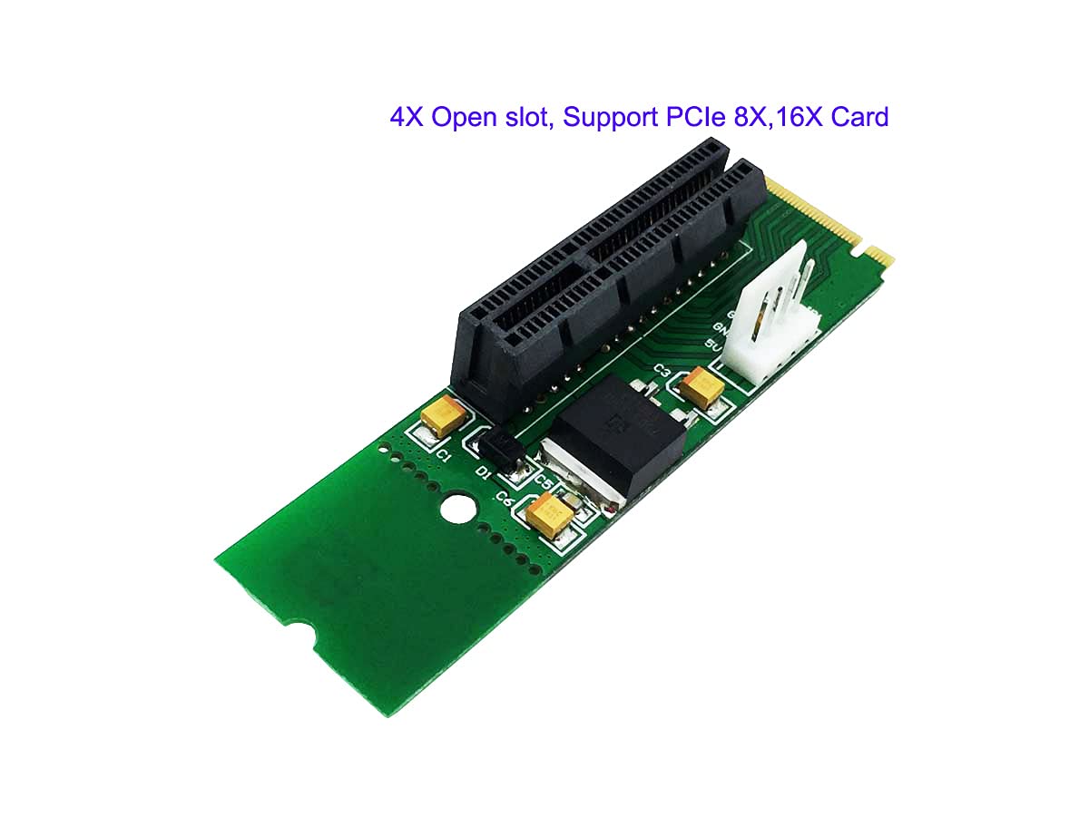 Snapklik.com : Sintech M.2 Key-M To PCI-E 4X Card