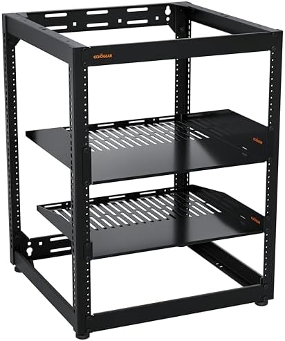 Amazon.com: ECHOGEAR 15U Open Frame Rack for Servers & AV Gear - Wall ...
