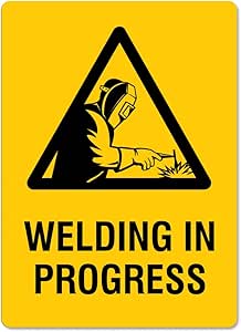 Welding Signs – Welding In Progress Welding Signs Metal Tin Sign 8x12 ...