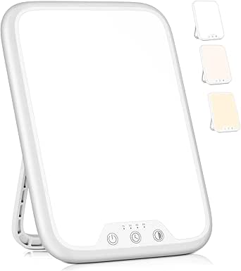 SAD Lamp, SAD Light Therapy Lamp, 10000 Lux Natural Daylight Sad Light ...