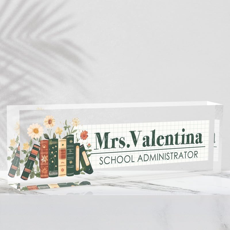 Amazon.com: Desk Name Plate Personalized Name Plate for Desk, Office ...