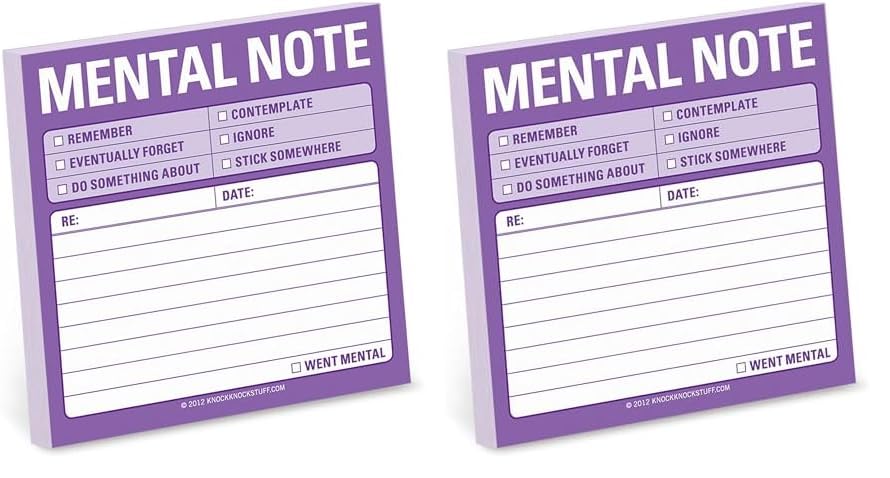 Snapklik.com : 1-Count Knock Knock Mental Note Sticky Notes, To Do List ...