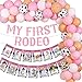 Amazon.com: Cheereveal First Rodeo Birthday Party Decorations Girl Pink ...