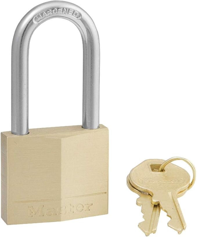 Master Lock 140DLF Solid Brass Padlock with Key, 1 Pack - - Amazon.com