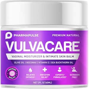 Amazon.com : Pharmapulse Vaginal Moisturizer, Vulva Balm Cream, Intimate Skin Care, Menopause ...