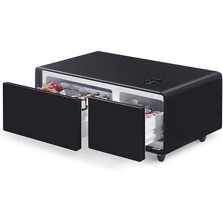 Amazon.com: sobro Coffee Table with Built in Fridge, Speakers, Outlets ...