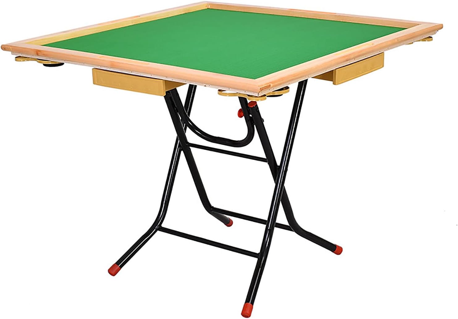 Amazon.com: MEIMAI Mahjong Table for Home, Folding Solid Wood Card ...