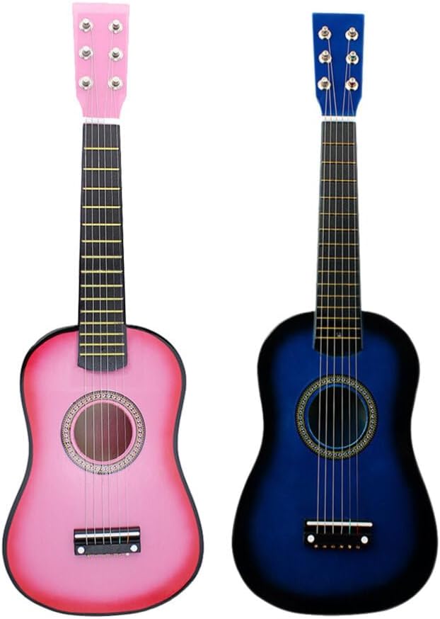 Amazon.com: EXCEART Acoustic Guitar 23 Inch 6-String Folk Acoustic ...