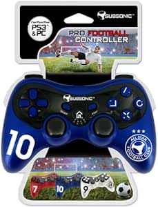 Subsonic Pro Football Controller - Blue (PS3) : Amazon.co.uk: PC ...