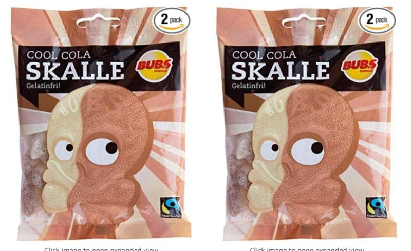 Amazon.com : Bubs Skull Cool Cola Liquorice 2 Pack of 90g : Grocery ...