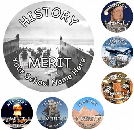 School Stickers Personalised History Photographic Reward Stickers - 7 ...