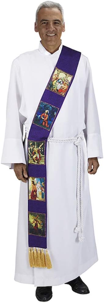 Amazon.com: Christian Brands Lenten Story Deacon Stole : Clothing ...