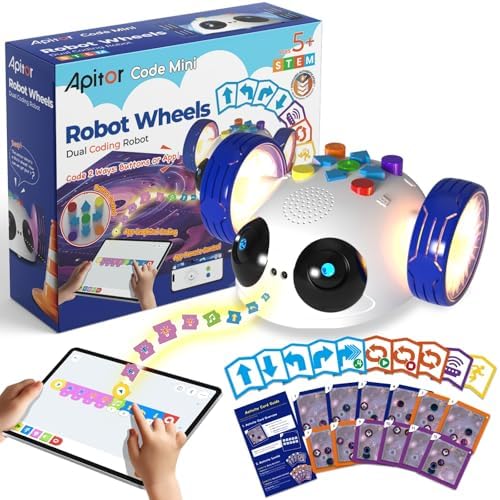 Amazon.com: Apitor Coding Robot Toys for Kids Ages 5+, STEM Robot Toy ...