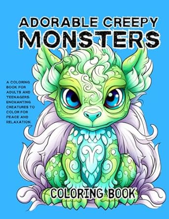 Amazon.com: Adorable Creepy MONSTERS: A Coloring Book for Adults and ...