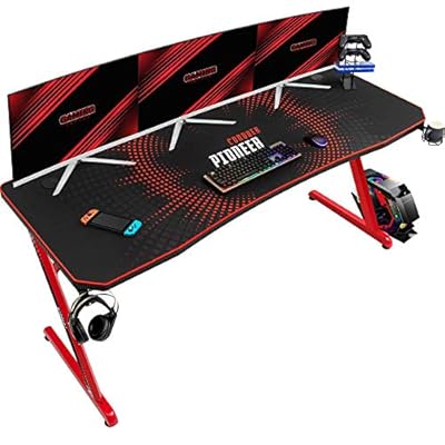 Devoko 63 Inch Z-Shaped Gaming Desk with Carben Nepal | Ubuy