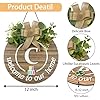 Amazon.com: Interchangeable Seasonal Monogram Letter C Welcome Sign ...