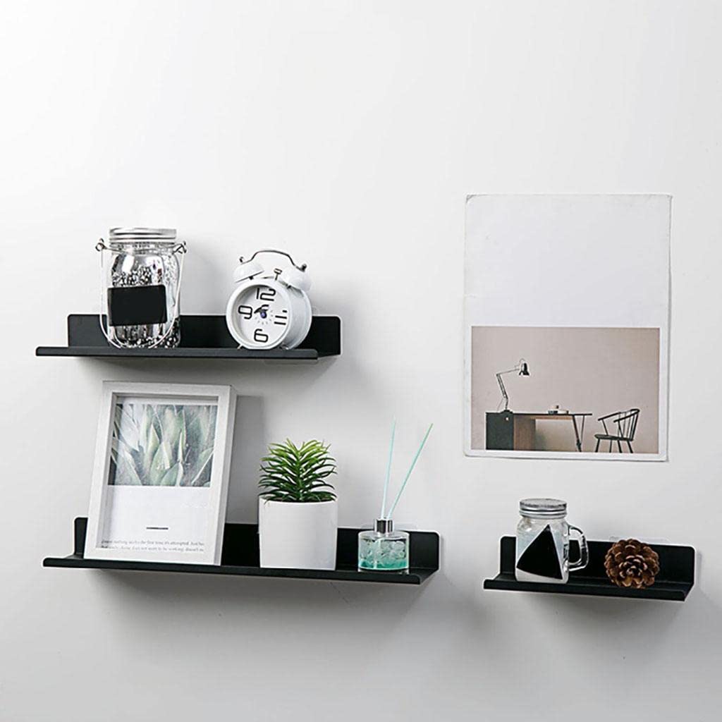 SHOVIAR Damage-Free Floating Wall Mount Shelf for Home Organizer Office ...