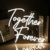 SIGNSHIP Together Forever Neon Sign, Warm White LED Neon Light for Wall ...