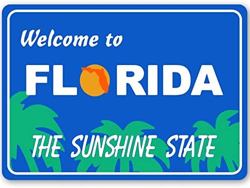 Amazon.com: Welcome To Florida Sign, Florida Welcome, Welcome Sign ...