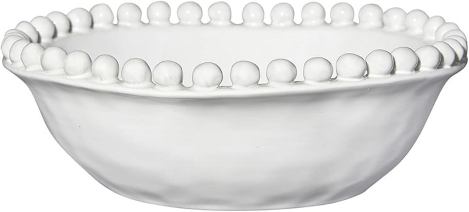 Amazon.com | Santa Barbara Design Studio Serving Bowls Beaded Artisan ...