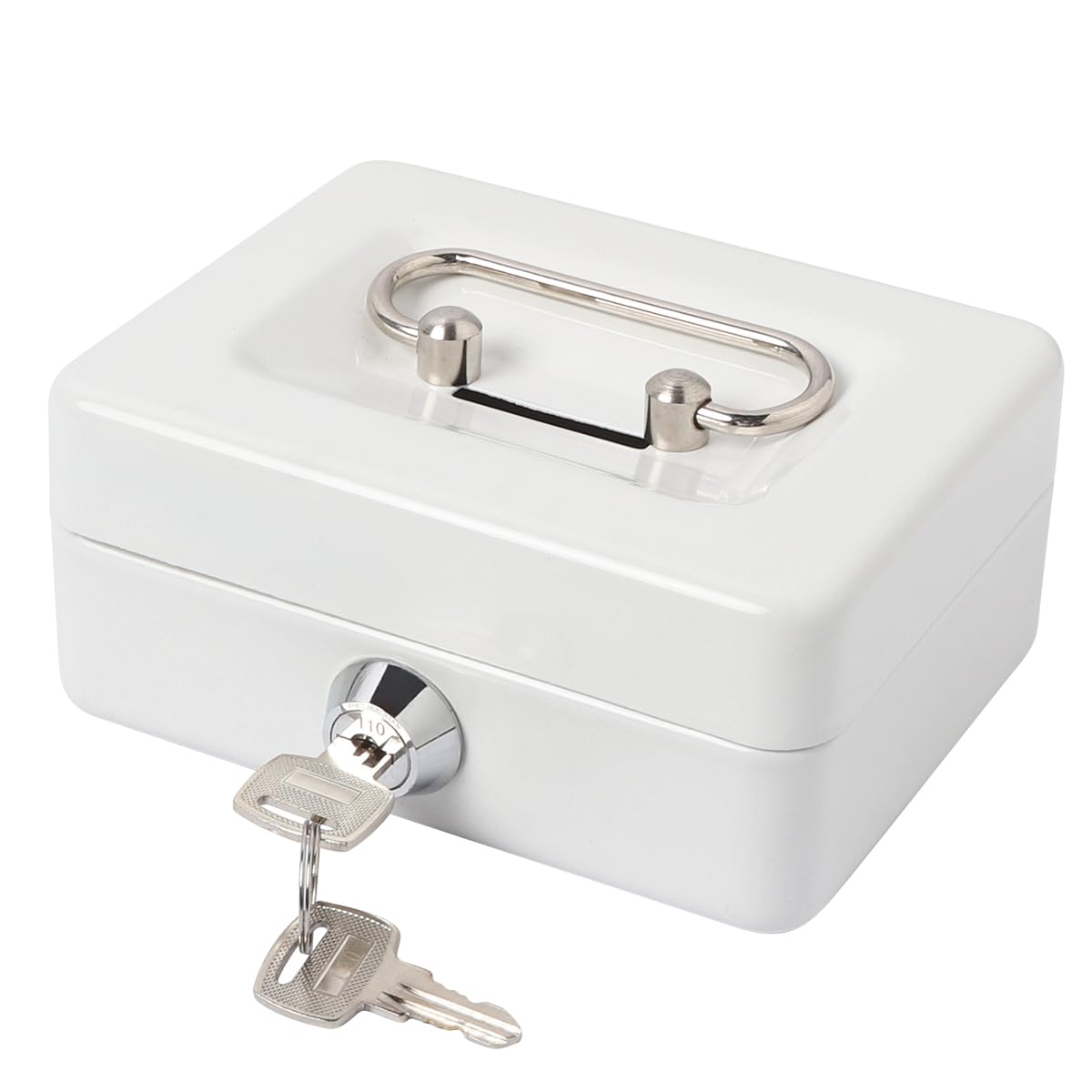 Amazon.com: Small Cash Box with Lock and Slot, Lovndi Money Box for ...