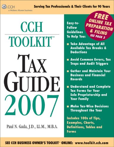 Amazon.com: CCH Toolkit Tax Guide 2007 (Business Owner's Toolkit series ...