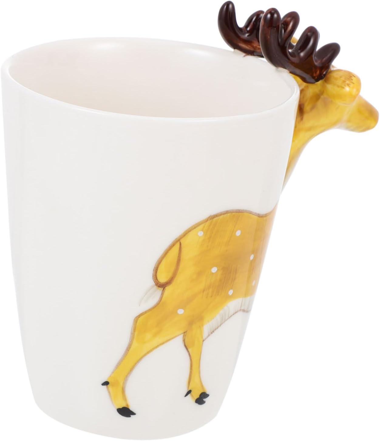 MOLUCKFU 3D Animal Cup Espresso Coffee Enamel Drinking Mugs Panda ...