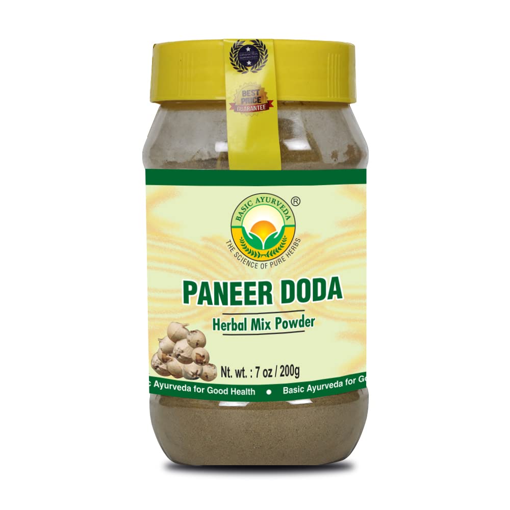 Amazon.com : BASIC AYURVEDA Paneer Doda Herbal Mix Powder | 7.05 Oz ...