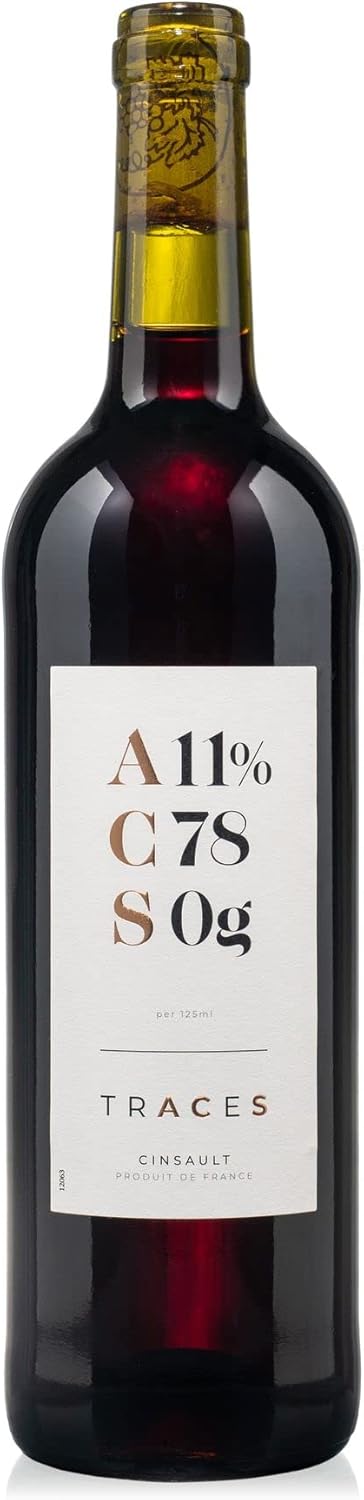 TRACES Red Wine, Lifestyle Red Wine - 1x750ml - Only 78 Cals, ABV% 11% ...