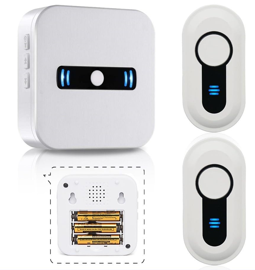 DAYTECH Wireless Doorbell Door Bell Chime Battery Operated Door Chime ...